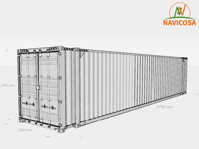 Kích thước Container 45 feet | Container khô & Hibe cube HC