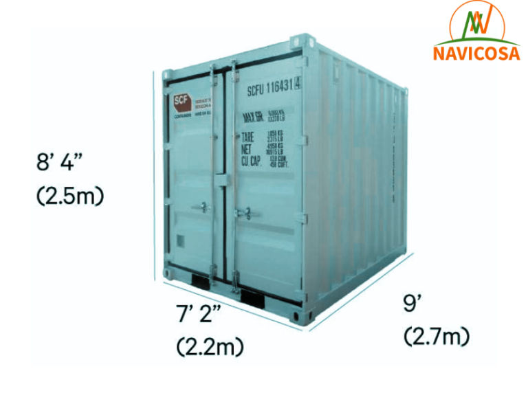 Kích thước container 10 feet: Thông số chi tiết & ứng dụng