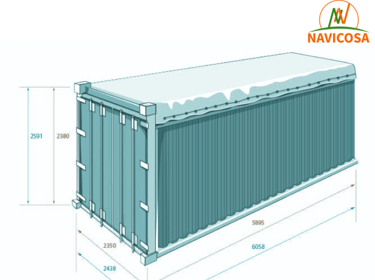 Kích thước container: 20 feet, 40ft, 10ft, 45ft, 50 feet