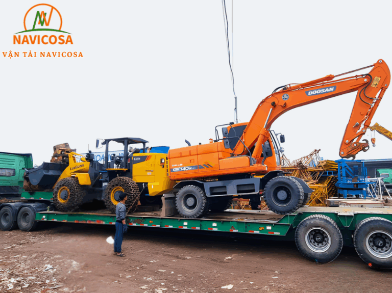 Dịch vụ vận chuyển máy đào đất chuyên nghiệp, an toàn